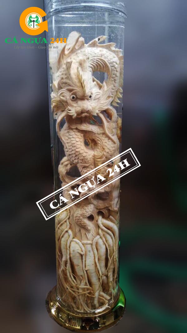 Rượu đinh lăng điêu khắc, quà biếu Đôc-Lạ, Uy Tín-Chuẩn