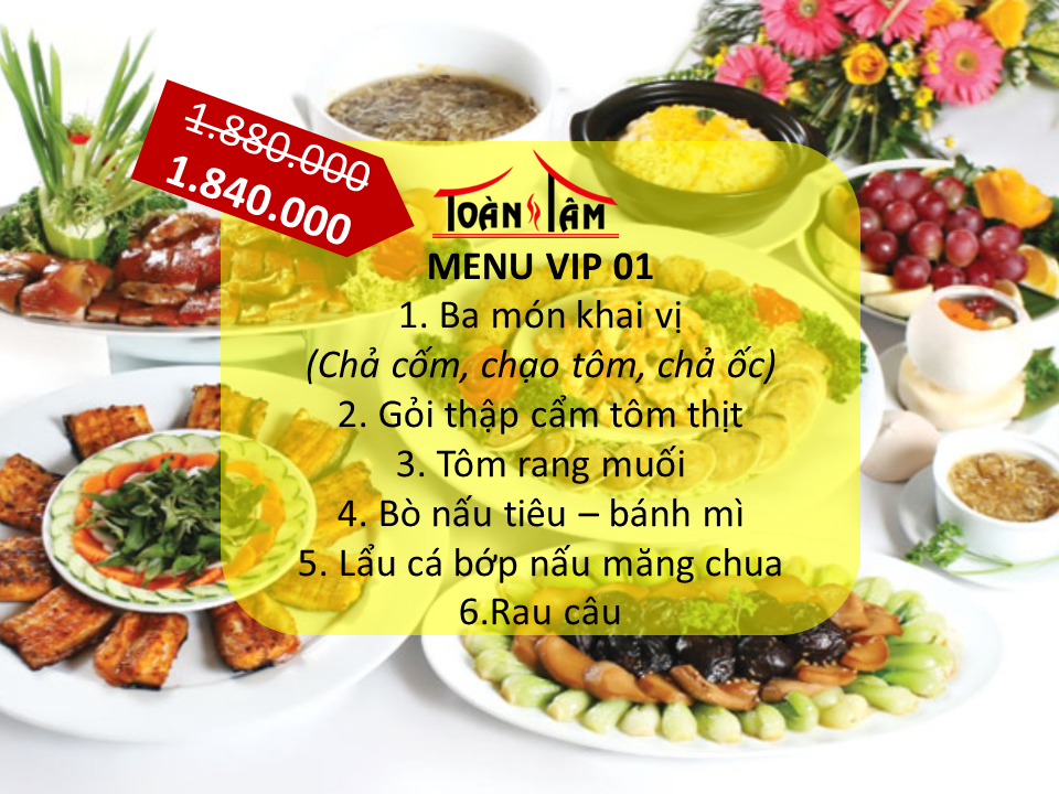 Menu VIP 01
