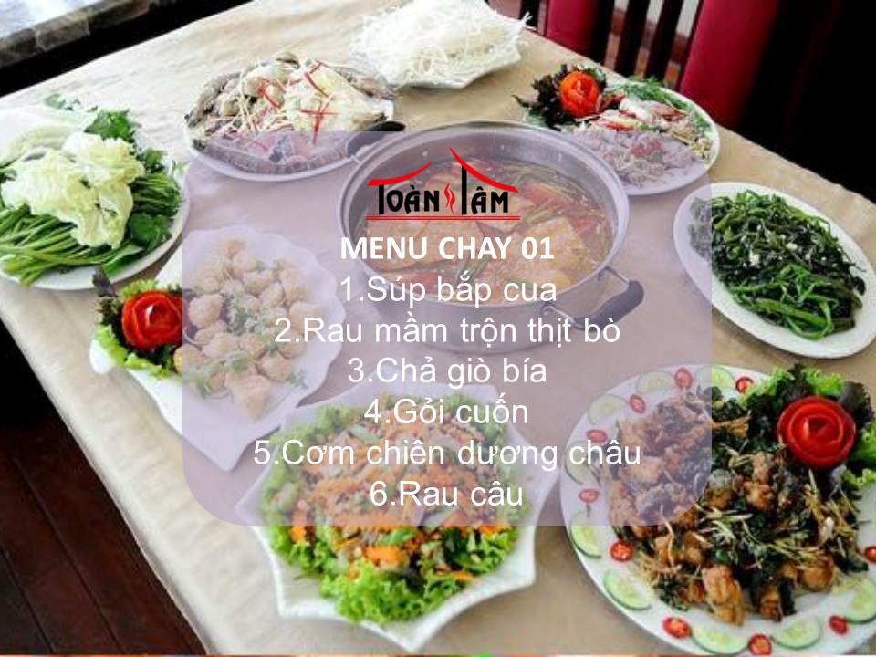 Menu chay 01