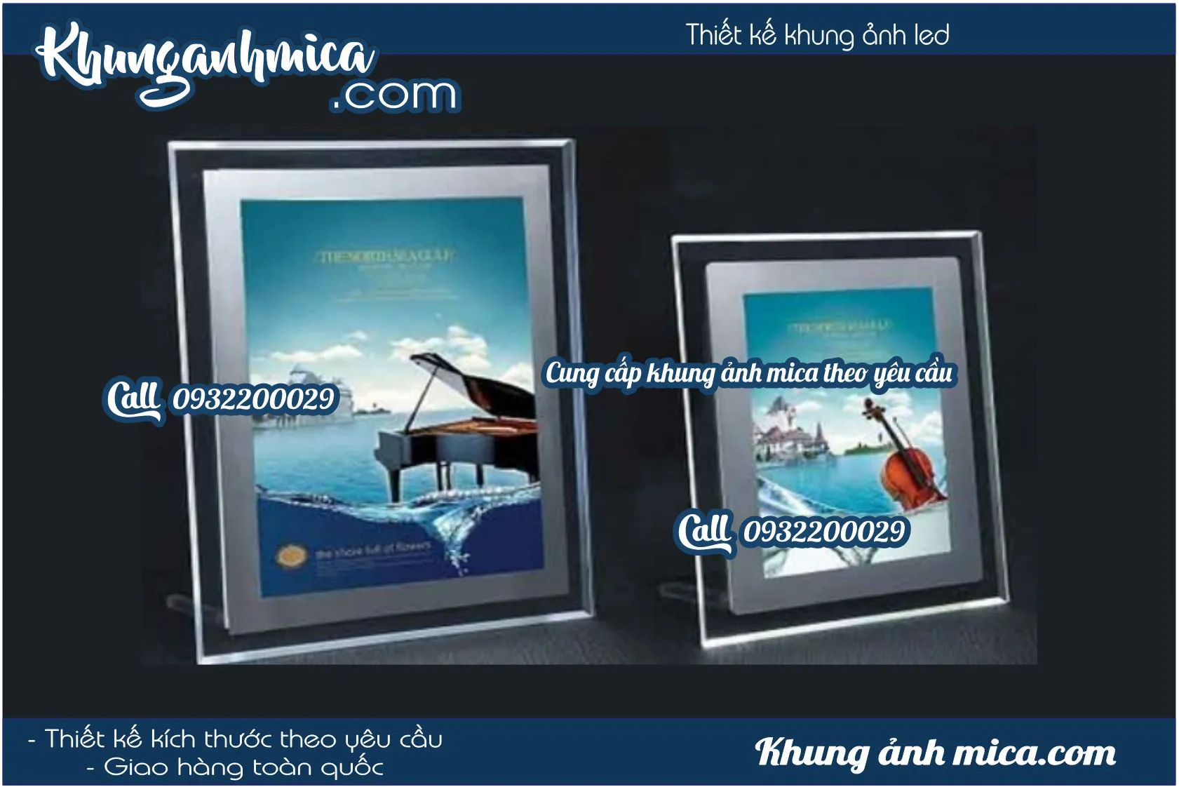 Khung led có mấy màu viền tại Khunganhmica.com