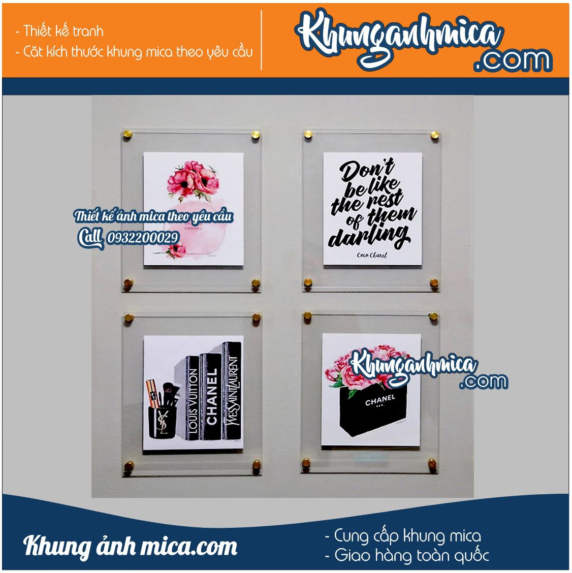 Poster treo tường có nên làm trừ viền không