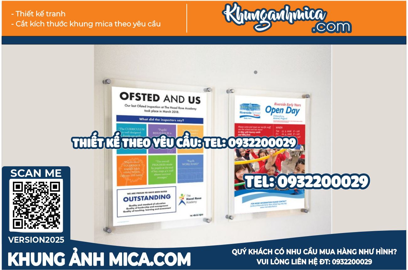 Thiết kế tinh tế với Poster Display Frame – Khung treo poster mica theo ...