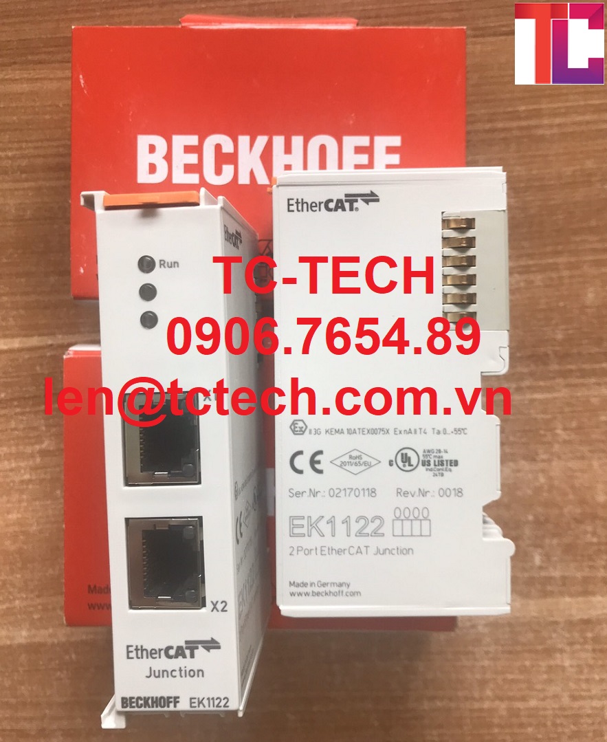 Bộ chuyển đổi tín hiệu EtherCAT Beckhoff - EK1122 - Beckhoff Việt Nam