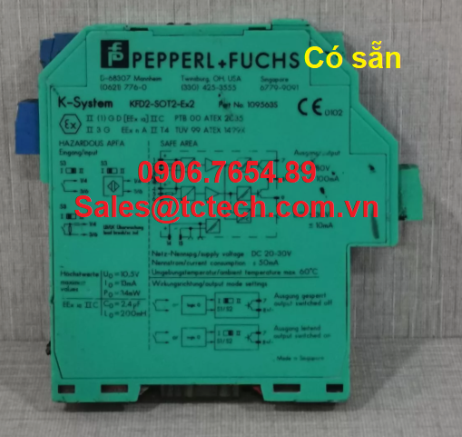 BỘ CHUYỂN ĐỔI PEPPERL+FUCHS KFD2-SOT2-Ex2 SWITCH AMPLIFIER - CÓ SẴN