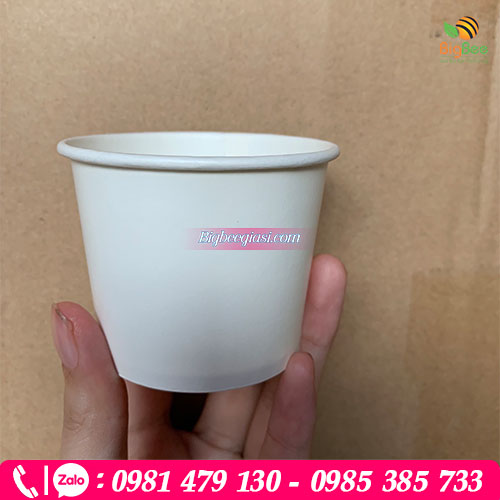 Ly giấy giấy 130ml – 4.5OZ đựng kem viên, Sữa chua giá rẻ tại TPHCM.