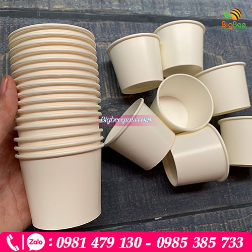 Ly giấy giấy 130ml – 4.5OZ đựng kem viên, Sữa chua giá rẻ tại TPHCM.