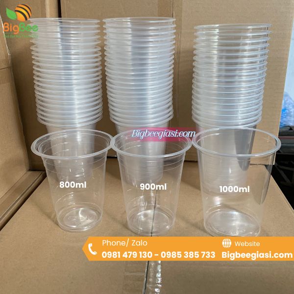 Mua ly nhựa PP 800ml, 900ml, 1000ml giá sỉ mẫu mã đẹp
