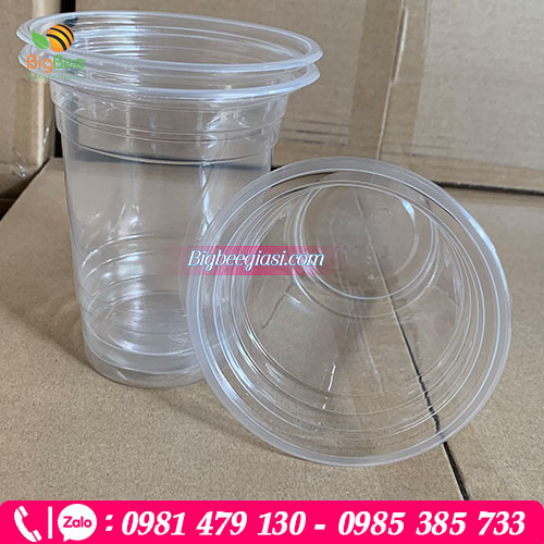 Ly nhựa pp 800ml – Ly size lớn giá rẻ, kèm nắp đựng nước mía, trà tắc