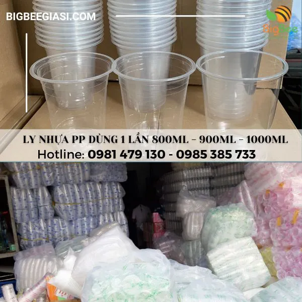 Mua ly nhựa PP 800ml, 900ml, 1000ml giá sỉ mẫu mã đẹp