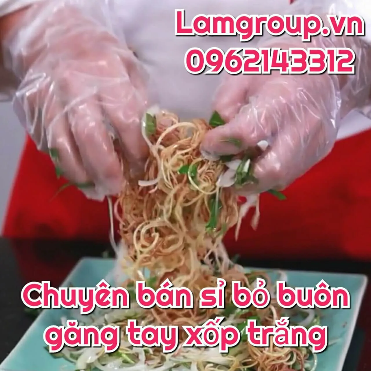 Bao tay nilon chuyên dùng trong chế biến thực phẩm an toàn