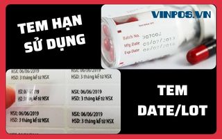Cách in, ứng dụng tem hạn sử dụng, tem DATE, LOT hiệu quả