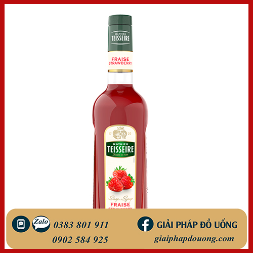 GIẢI PHÁP ĐỒ UỐNG - SYRUP TEISSEIRE STRAWBERRY / DÂU
