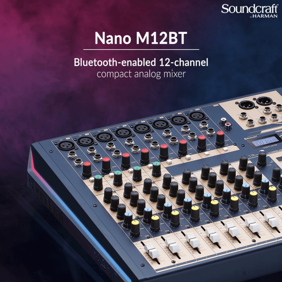Mixer Soundcraft Nano M12BT