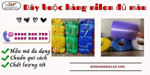 Dây buộc hàng nilon xanh, đỏ, vàng giá tốt nhất