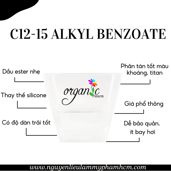 C12-15 ALKYL BENZOATE - DẦU ESTER PHÂN TÁN BỘT TỐT