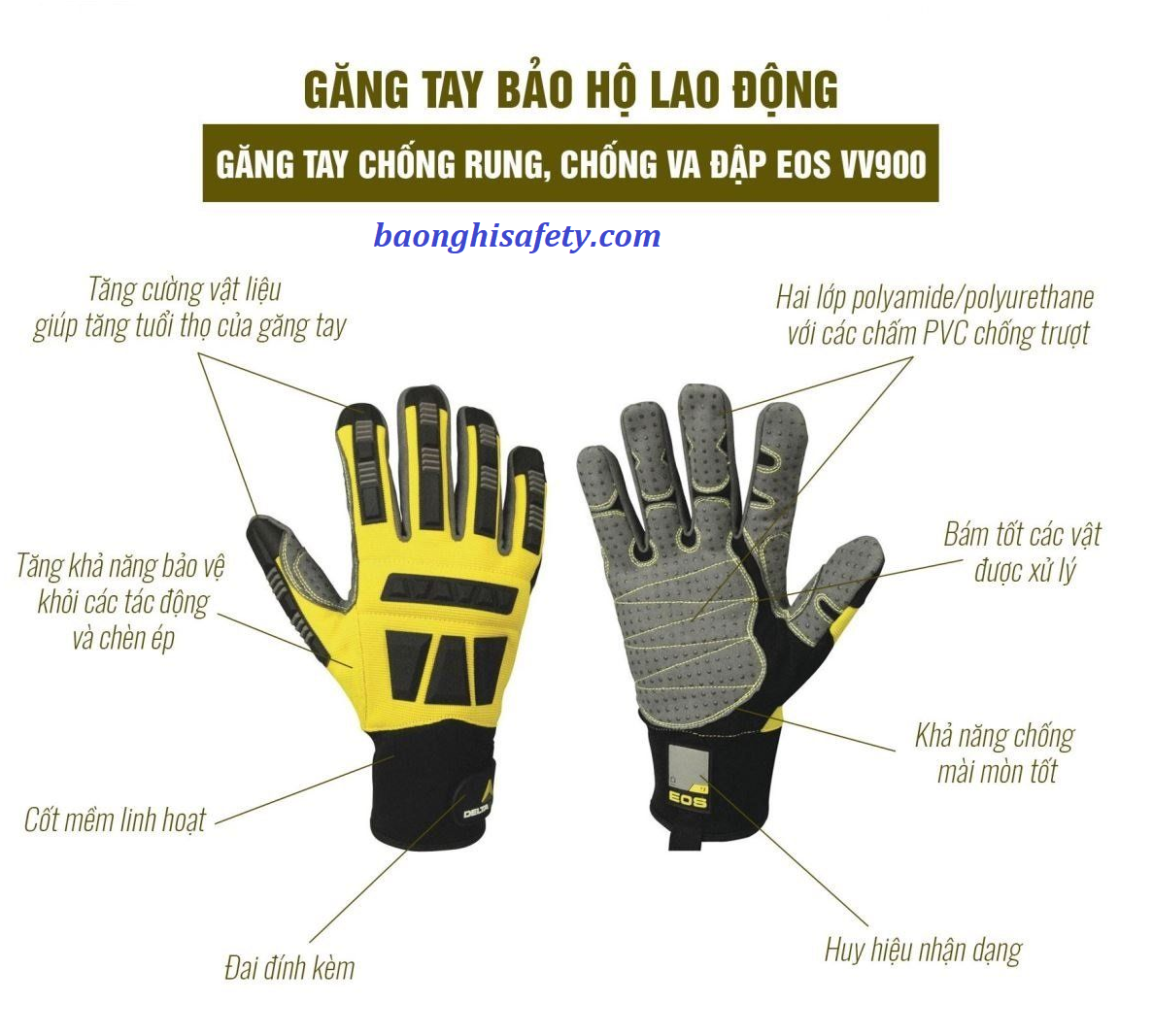 Găng tay chống va đập Deltaplus VV900JA