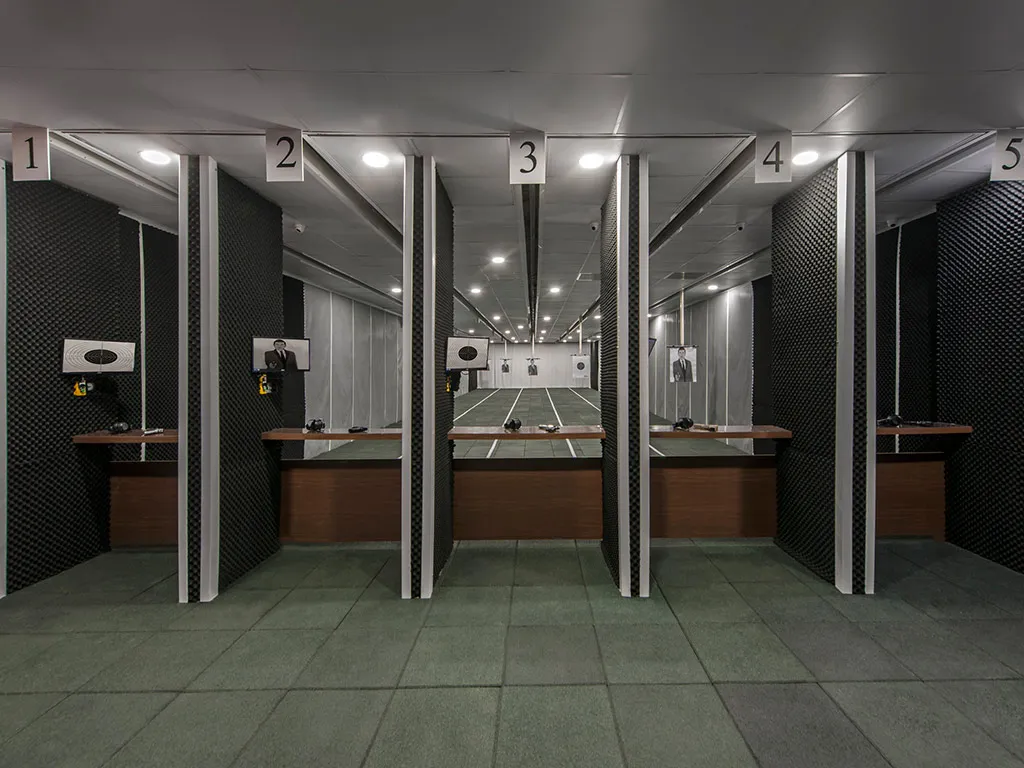 Ballistic rubber tiles for shooting range area with non-slipped surface ...