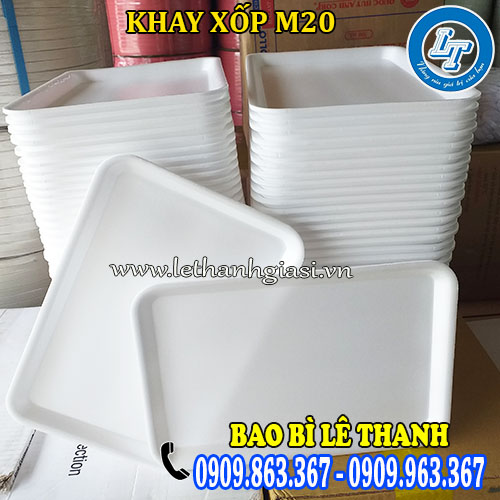 KHAY XỐP M20 ĐỰNG THỰC PHẨM GIÁ SỈ RẺ NHẤT TPHCM