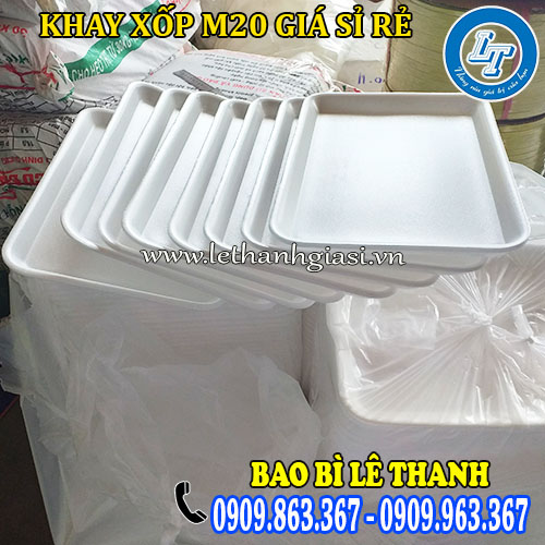 KHAY XỐP M20 ĐỰNG THỰC PHẨM GIÁ SỈ RẺ NHẤT TPHCM