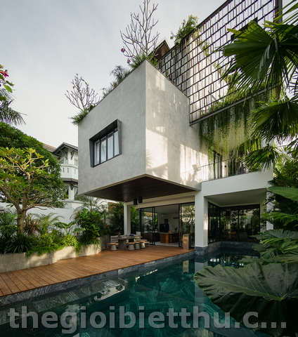 Biệt thự đẹp khu Villa Thủ Thiêm Thạnh Mỹ Lợi đẹp hiện đại thoáng