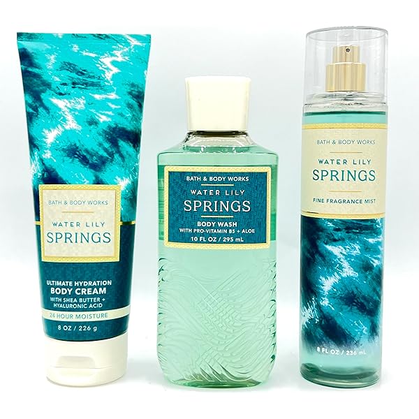Sữa tắm vitamin E & lô hội Water Lily Springs - Bath and Body Works 295ml | Chính hãng Mỹ