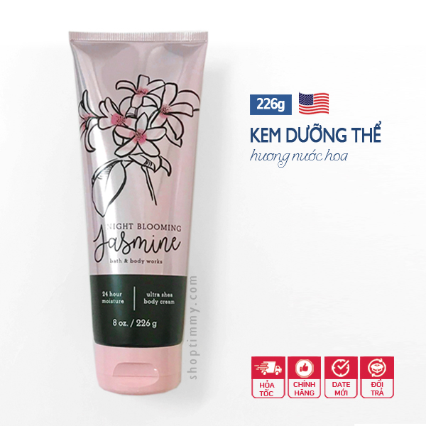 Kem Dưỡng Thể Night Blooming Jasmine - Bath and Body Works 226g - chính ...