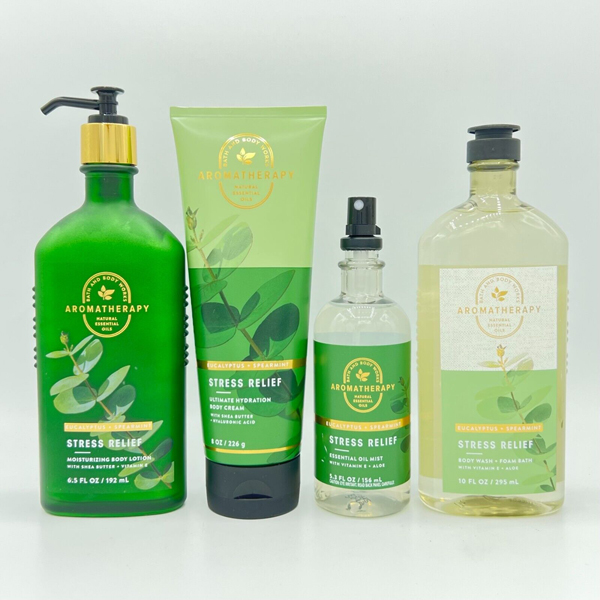 Kem dưỡng thể hương bạc hà giảm Stress Relief Eucalyptus Spearmint ...