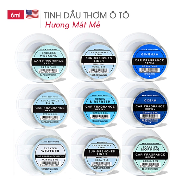 Chính hãng Mỹ | Nước hoa tinh dầu Khử Mùi Làm Thơm Xe Hơi Ô tô Bath ...
