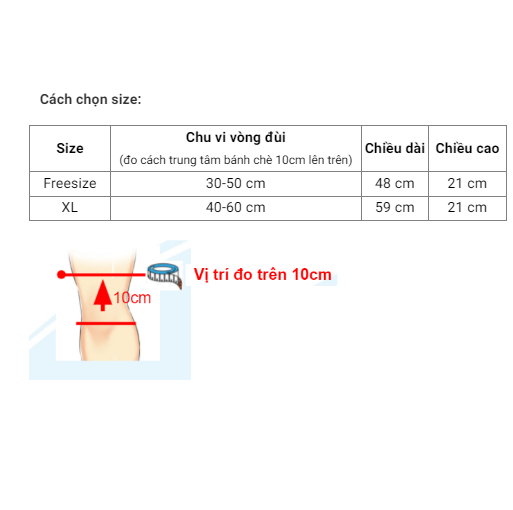 Đai cố định đầu gối Thin PF Cross Belt (Free size)