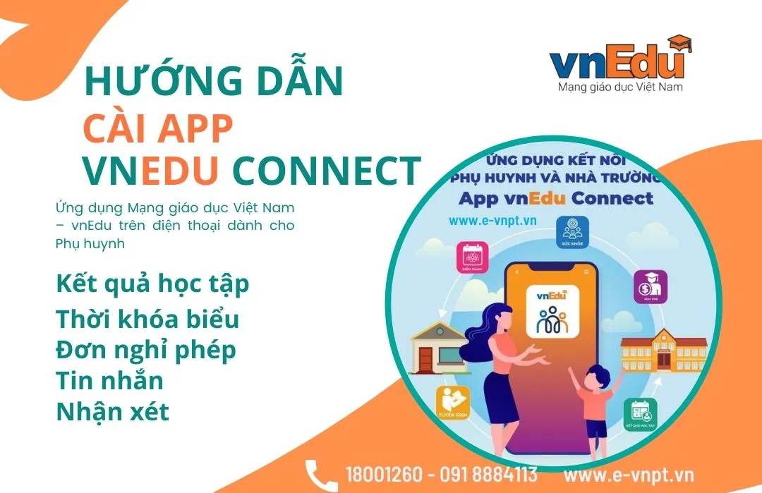 Hướng dẫn cài đặt app vnEdu Connect: xem kết quả học tập, tra cứu điểm