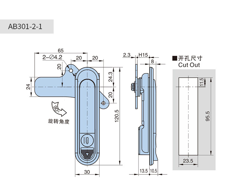 Khóa AB301 HengZhu – Thiết Bị Điện Khang Điền